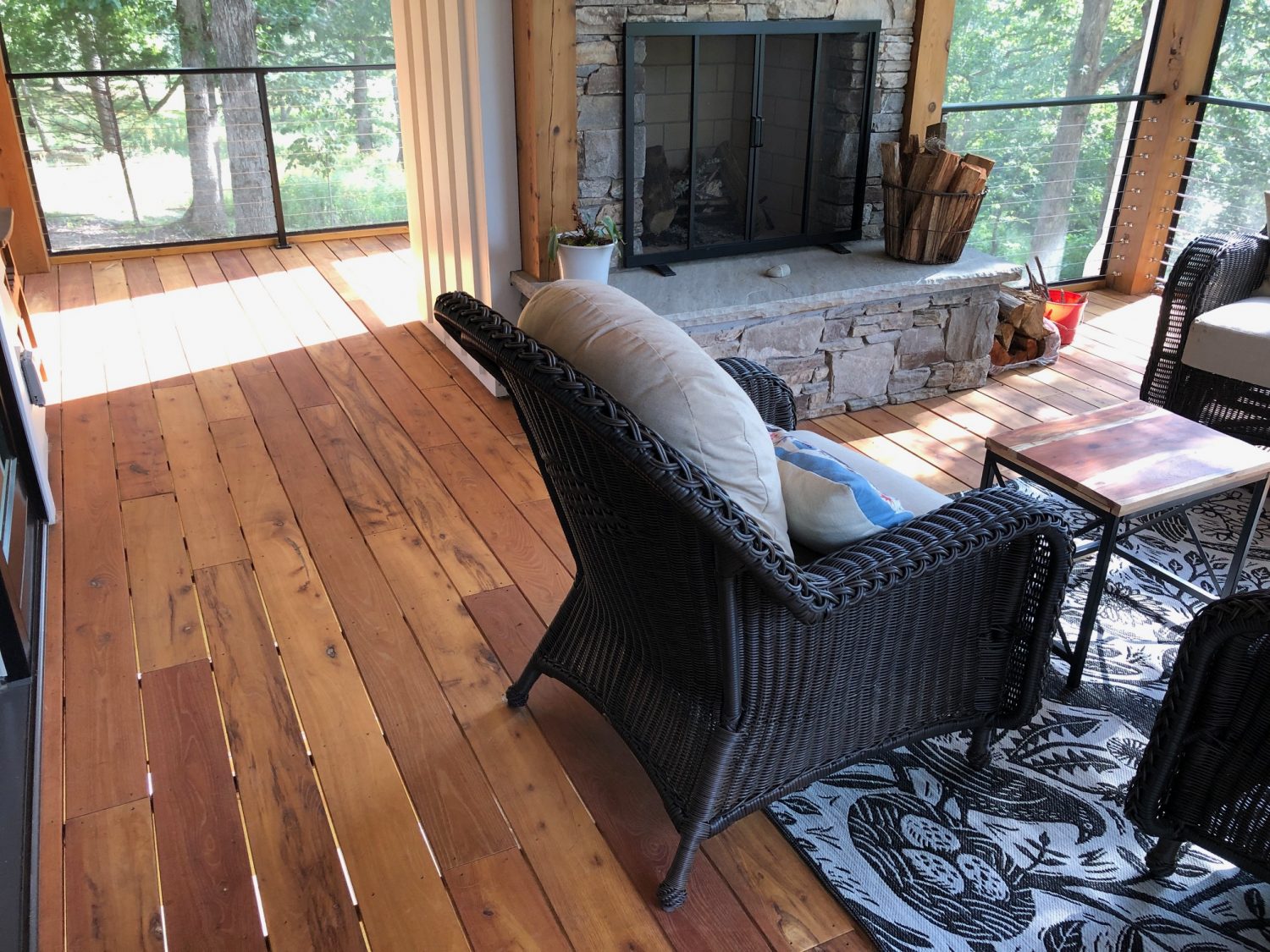 Black Locust covered porch » Robi Decking