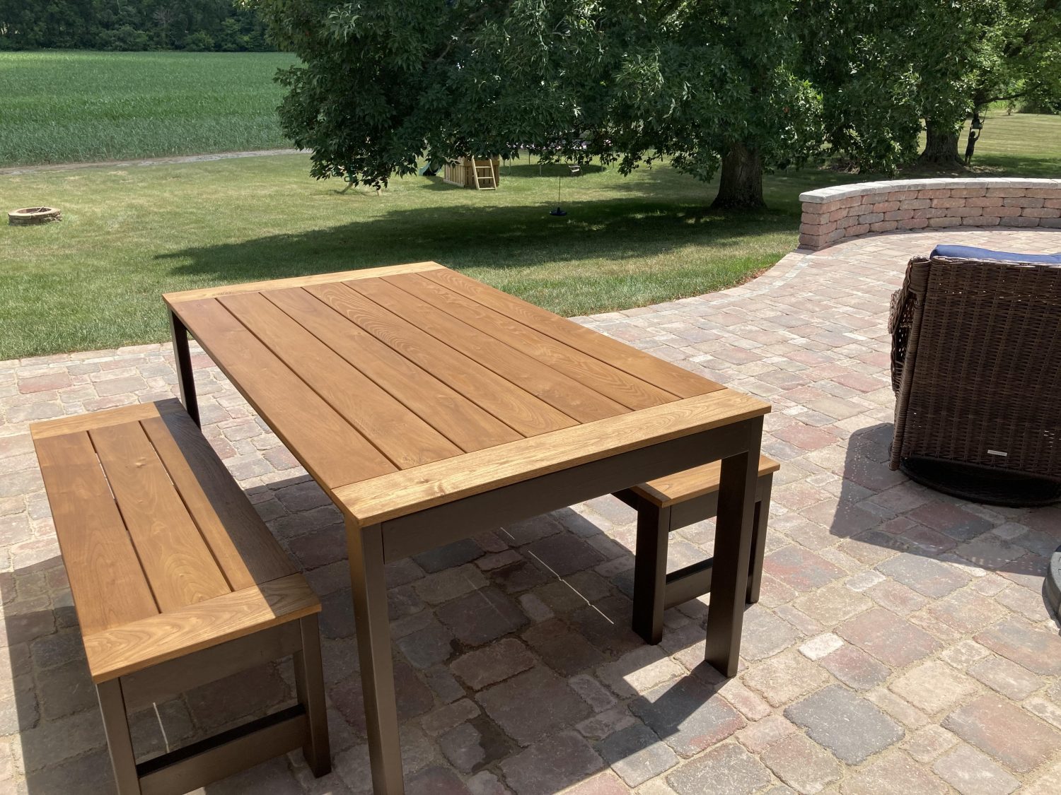 Black Locust Outdoor Table » Robi Decking